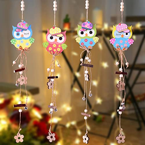 Sikye Mini Wooden Pendant for Easter Home Decoration Hanging Room Decoration Gifts (B, One Size)