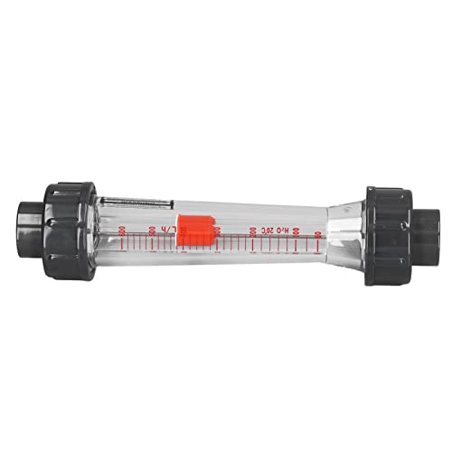 Pipe Flowmeter, ABS Clear Scoring Line Tube Flowmeter 4% Accuracy Level Acid Resistant for Pharmaceutical for Light Industry