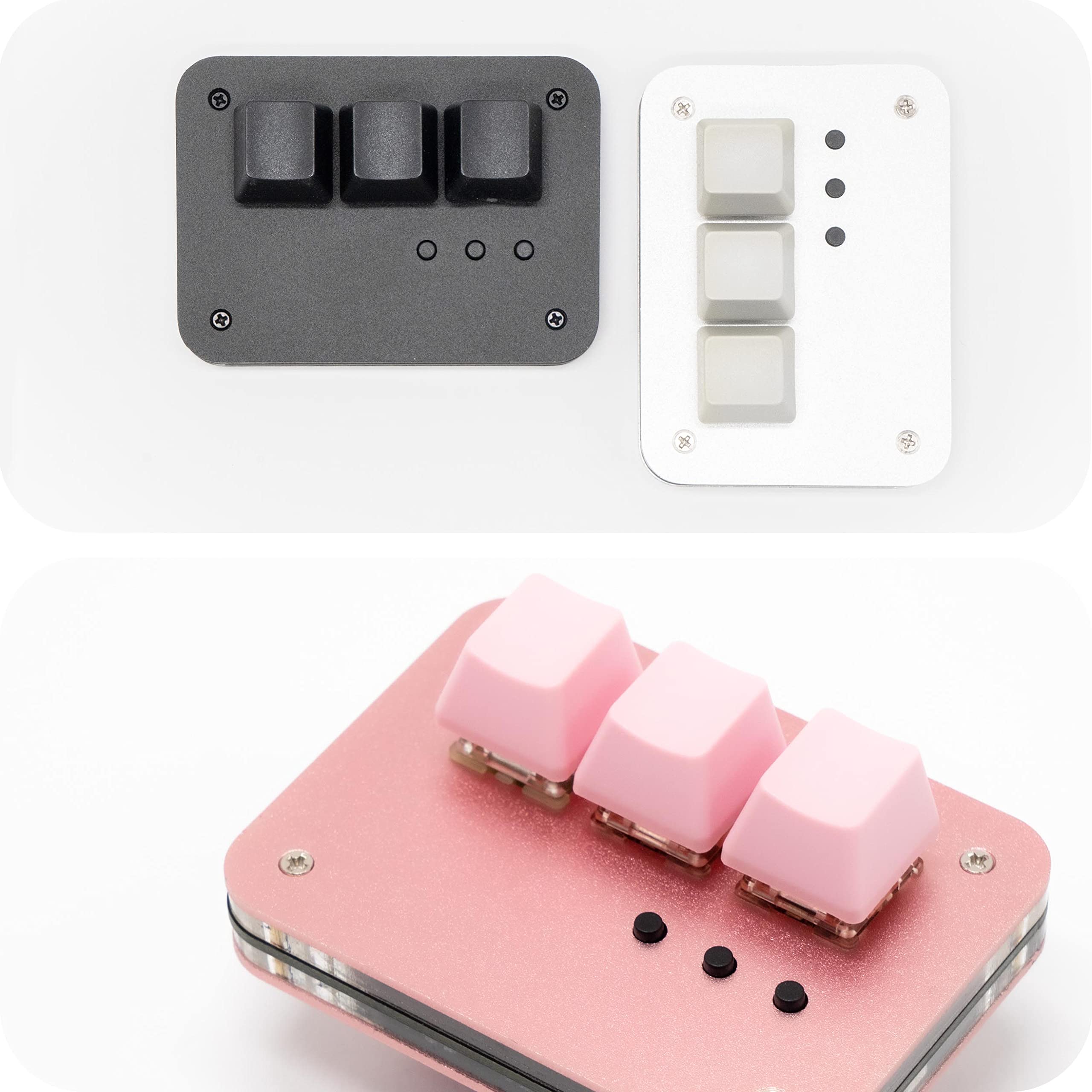 Momokai Tap Trio - 3 Key Mechanical Hot-swappable Macropad (Starlight)