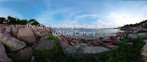 KanDao 8K Enterprise Live Streaming Camera, 1.5X Bigger Sensor Professional 360 Degree Live Streaming Camera, in-Camera 8K/4K 30MP 30FPS 360 Live Streaming Solution, 5G 8K 360 VR Live Camera