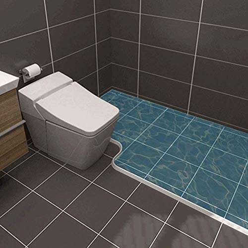OUEEGER Collapsible Shower Water Guard 39 Inch, Shower Threshold Water Dam, Shower Water Stopper for Bathroom Kitchen Bathtub