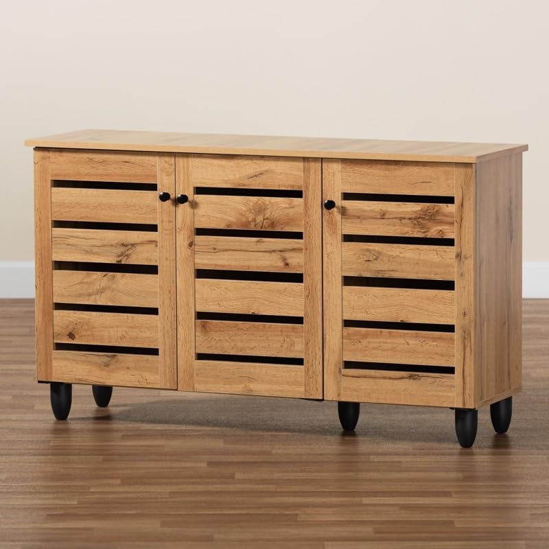 HALOU Home Foyer Corridor Three-Door Shoe Cabinet Shoe Rack Organizer Household Items Multi-Layer Shoe Cabinet