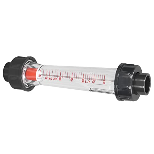 Pipe Flowmeter, ABS Clear Scoring Line Tube Flowmeter 4% Accuracy Level Acid Resistant for Pharmaceutical for Light Industry