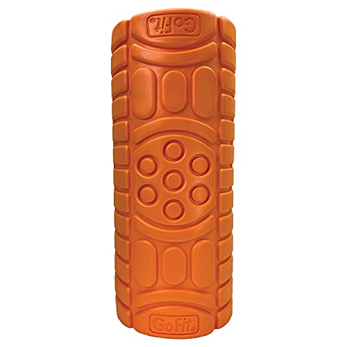 GoFit 13” Massage Go Roller - Massage Bar and Training Manual,Orange,GF-FR13-ORNG