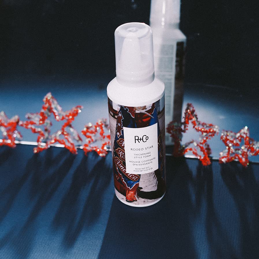 R+Co Rodeo Star Thickening Style Foam Deluxe | Dramatic Volume + Lift + Non-sticky Formula | Vegan + Cruelty-Free | 1 Oz