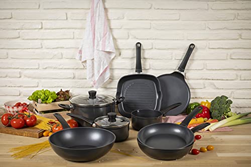 KUHN RIKON Easy Induction Non-Stick Frying Pan, 28 cm, Black