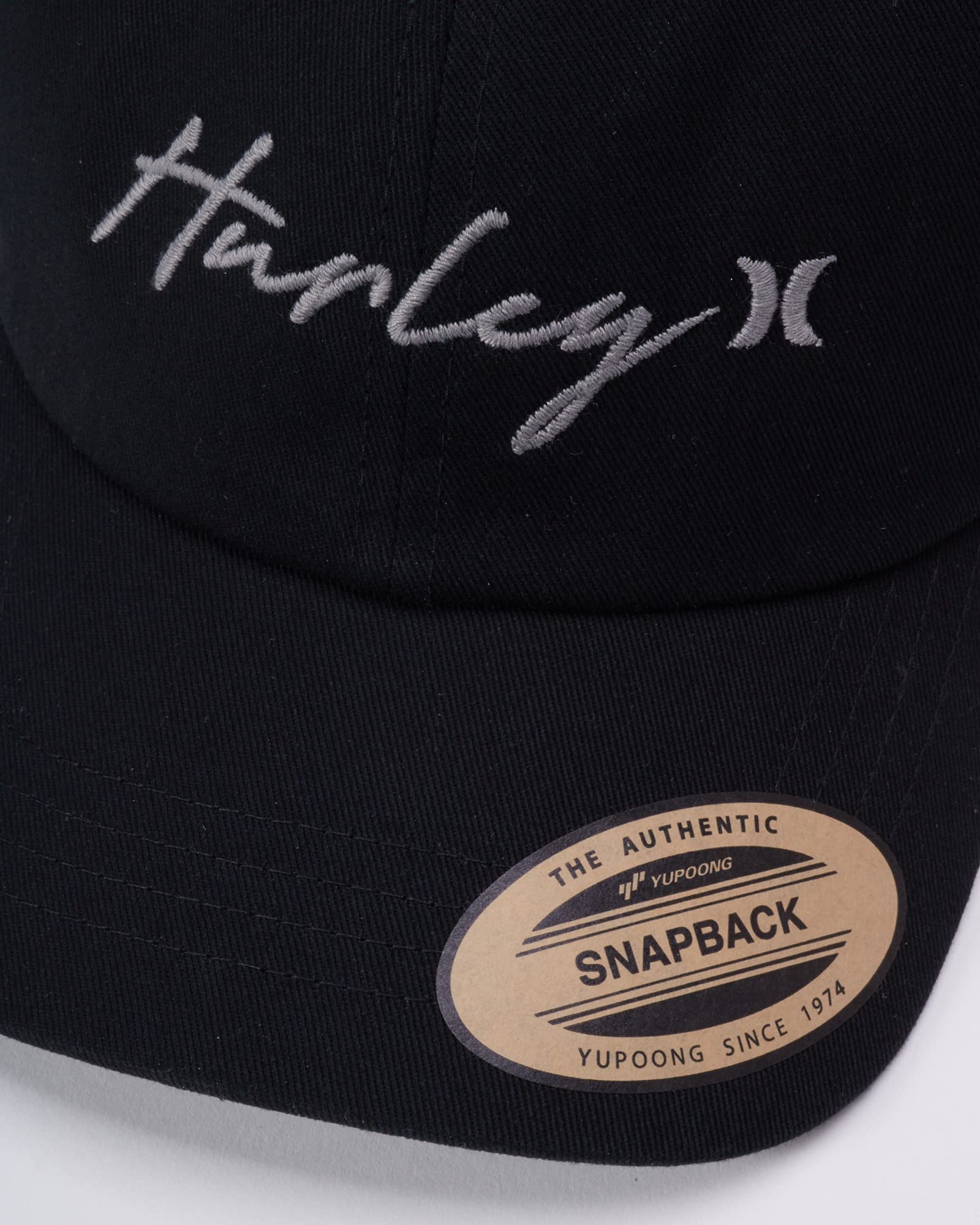 Hurley Women's Baseball Cap - Montana Curved Brim Hat with Ponytail Opening, Black, no Size