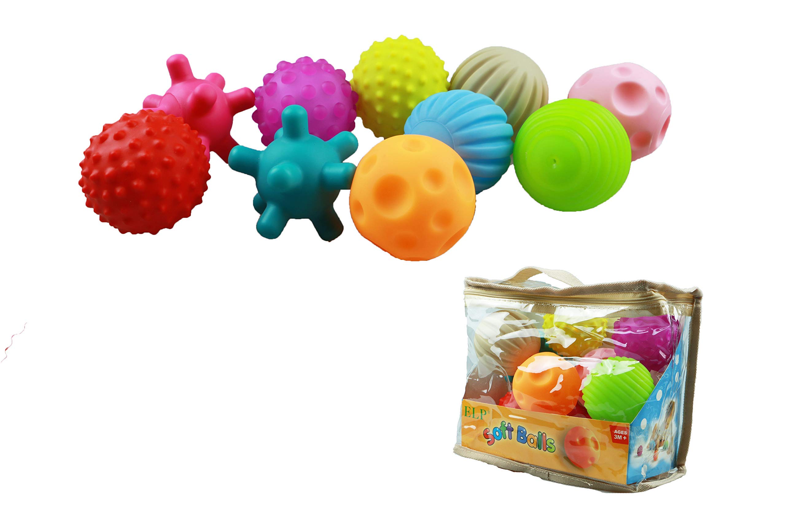 ROHSCE 23 Pcs Soft Montessori Toys for Babies, Developmental Learning Education Baby Sensory Toys 6-12 Months