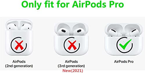 Wireless Case for AirPods Pro Cute Case with Keychain, Fur Ball Soft Silicone Protective Anti-Slip Case Cover, Shockproof Anti-Dropping Cases Compatible with Airpods Pro