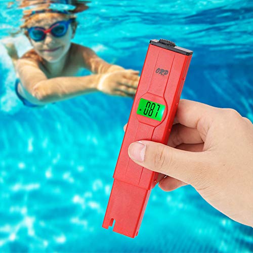 Socobeta ORP Measure Pen, Digital ORP Meter Tester 1mV Resolution Electronic Components Compact LCD Backlight for Hydroponics for Swimming Pool