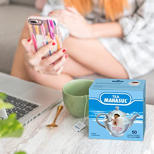MANASUL CLASSIC - Laxative Infusion Based On Senna, Peppermint, Lemon Balm, Liquorice and Anise. Herbal Tea with Calming Effect. 50 Tea Sachets.