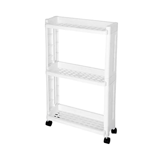 SLNFXC Kitchen Shelf Organizer Wheels Trolley Bathroom Gap Storage Rack Sundries Storage Rack Pulley Living Room ( Color : D , Size : 1pcs )
