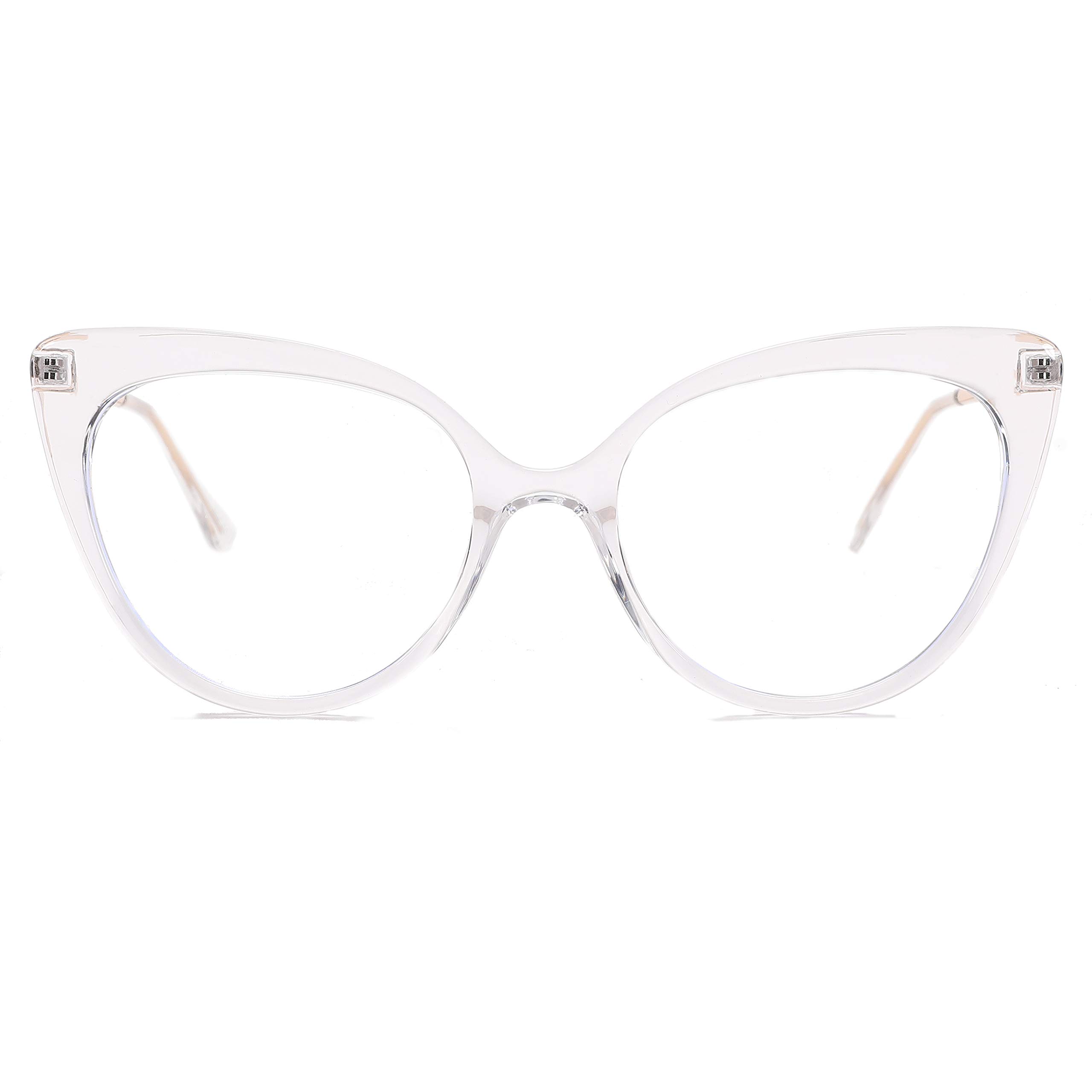 Hycredi Rimless Rectangle Sunglasses Men Women Retro Frameless Square Shade Y2k Sun Glasses Tinted Eyewear(Clear