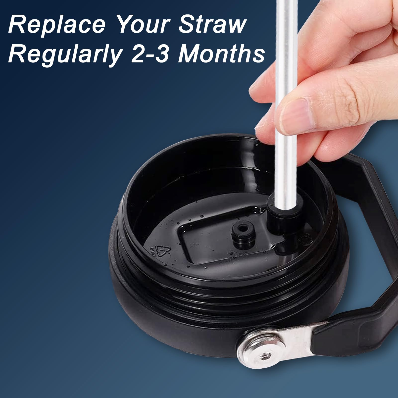 Plastic Straws for Stanley Iceflow 30oz Tumbler,6 Pack Replacement Clear Straws with 2 PCS Straw Cleaner Brush, Reusable Straw for Stanley 30 oz Iceflow Flip Cup (Clear, for Stanley Iceflow 30oz)