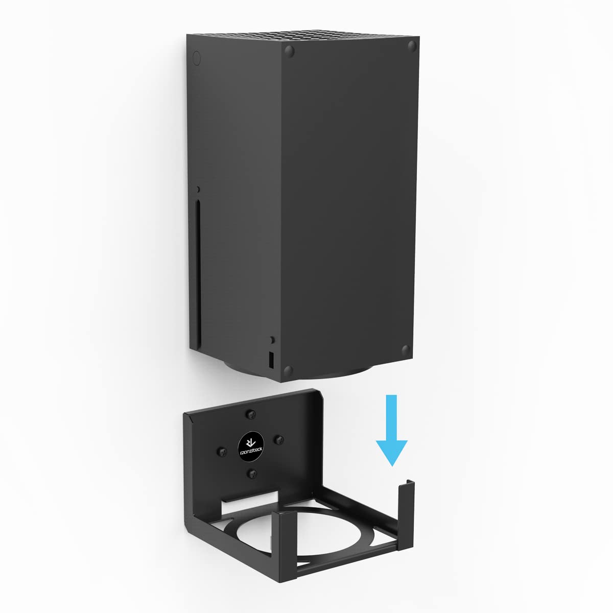 Monzlteck Wall Mount for Xbox Series X+2 Controller Holders, Steel Mount Wall Shelf Bracket for XSX,Space Saving