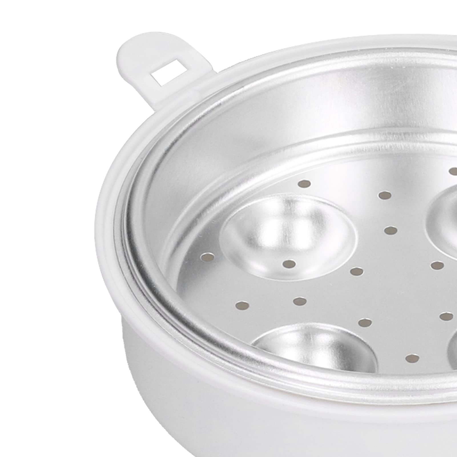 Microwave Oven Boiler Microwave Egg Steaner Poacher Cooker Boiler Steamer Gadgets Cook Soft and Hard Boiled Egg, Chicken Shape, For 4 Eggs Kitchen White