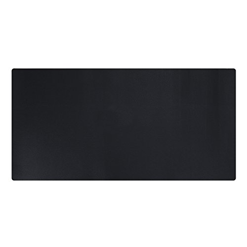 KINGFOM Desk Pad Office Desktop Protecter, PU Leather Desk Mat Blotters Organizer with Comfortable Writing Surface (47.2" x 23.6", Black)