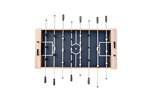 Hathaway Fullerton 48-in Foosball Table, Arcade Table Soccer for Game Rooms, Includes (2) 36-mm ABS Foosballs, Driftwood (BG50330)