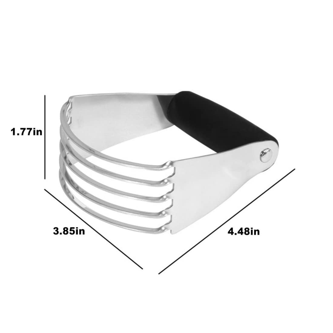 Manual 5 Blades Professional Butter Dough Blender Durable Chef Confection Baking Tools Pastry Cutter Stainless Steel Flour Mixer