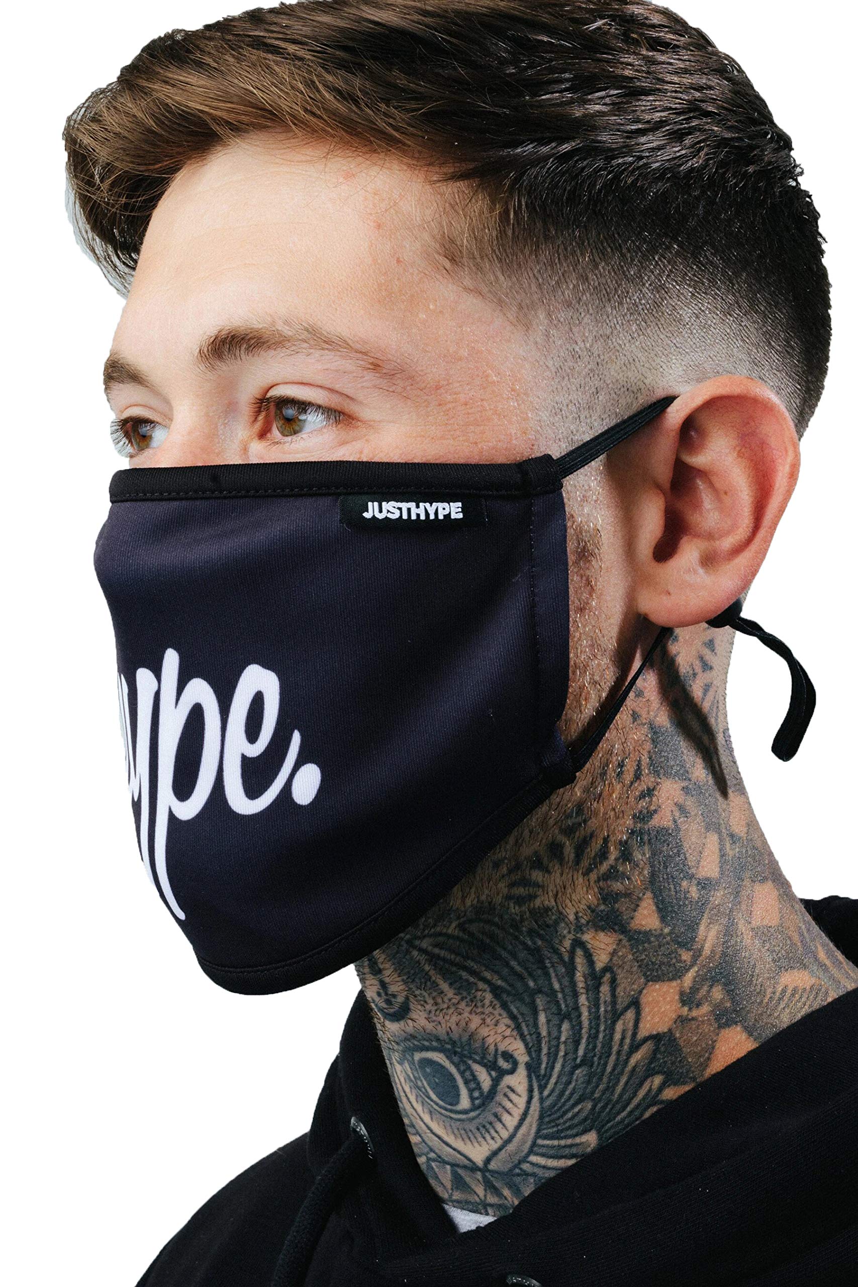 Hype ADULT MONO SCRIPT FACE MASK