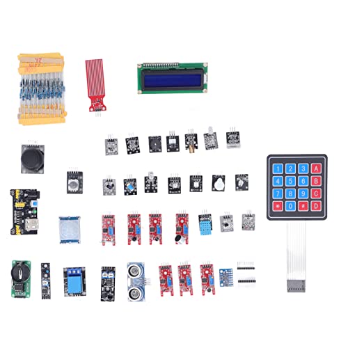 Oumefar Sensor Module Kit, Sensors Modules Broad Utility Easy Control 37Pcs Wide Compatibility for NANO for Raspberry Pi Autopart