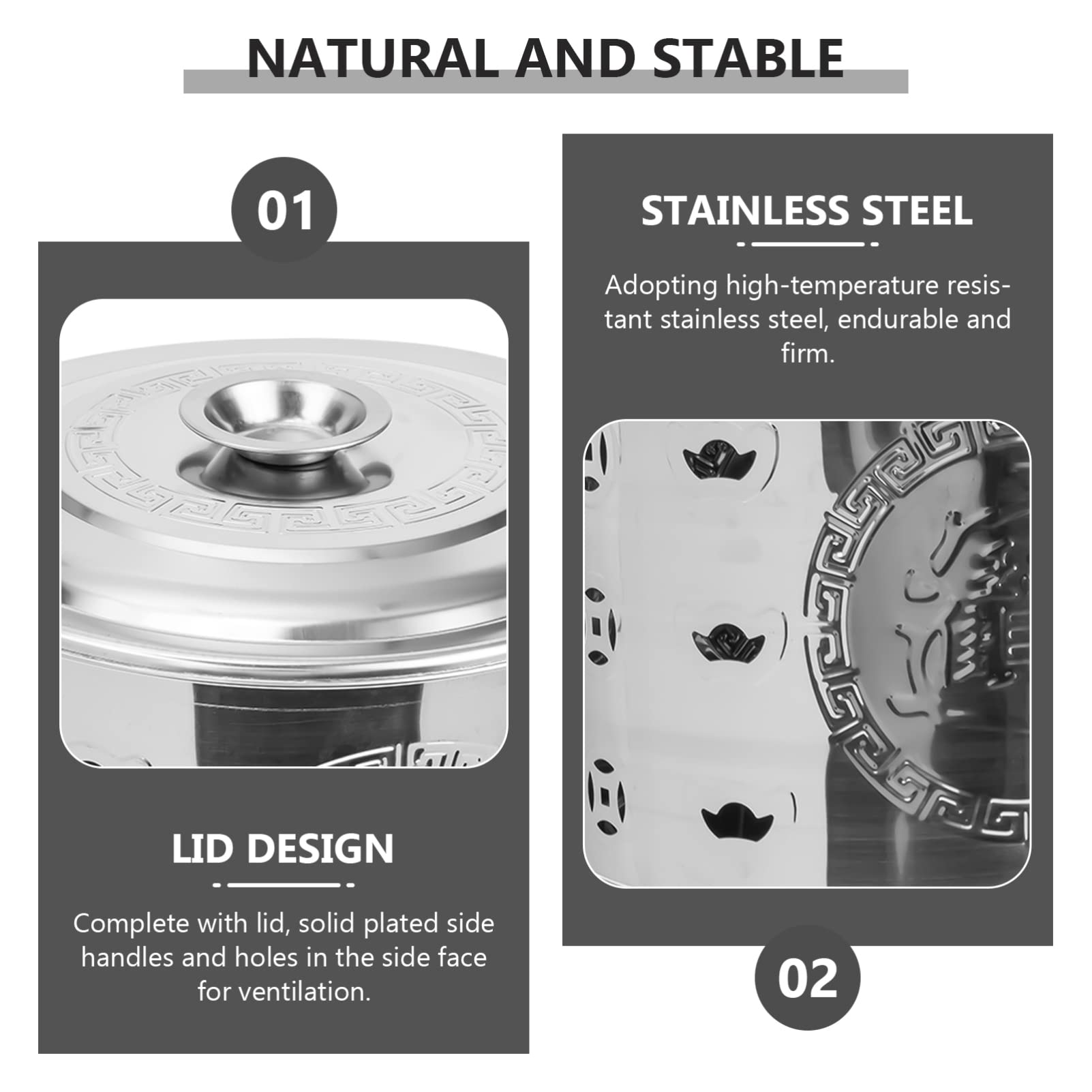 Operitacx Stainless Steel Burn Barrel Incinerator Cage Metal Fire Pit Garden Fire Cage Yard Debris Burn Incinerator Bin for Garden Paper Leaf Trash Wood Backyard Bonfire