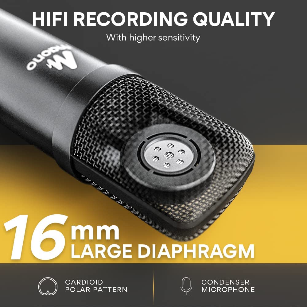 MAONO AU-A04 USB Microphone with PD200X Dynamic Microphone Bundle for Podcast, Studio, Streaming, Recording, Vocal
