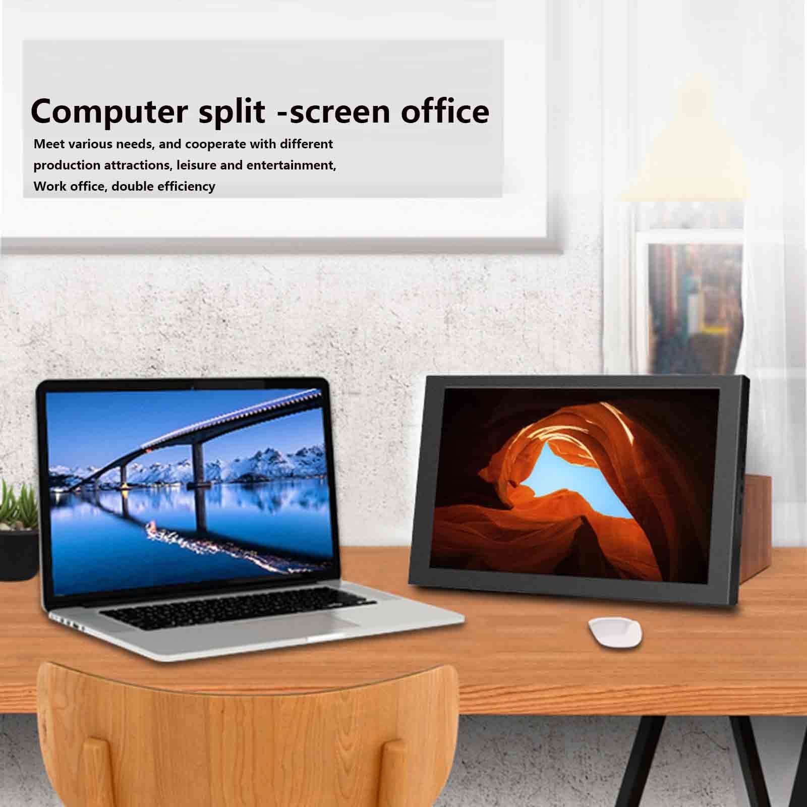 Portable 10.1 -inch 1280x800IPS Display Industrial Touch Display Metal Material Body Thin and Fine -Precision Metal Shell Piano Paint