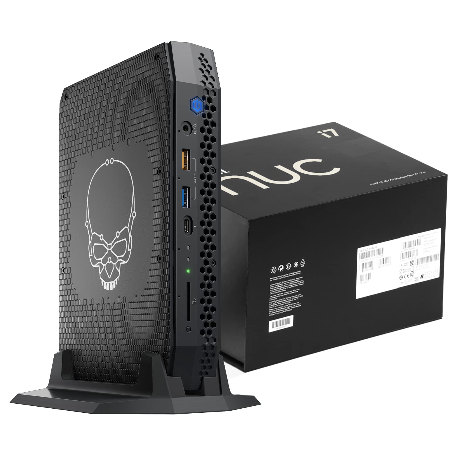 NUC NUC11PHKi7CAA1 Phantom Canyon Gaming Computer, i7-1165G7, 16GB RAM, 512GB PCIe SSD, 28W Iris Xe Graphics, NVI-Dia GeForce RTX2060 Discrete Graphics w/6GB GDDR6,Win 10 Home
