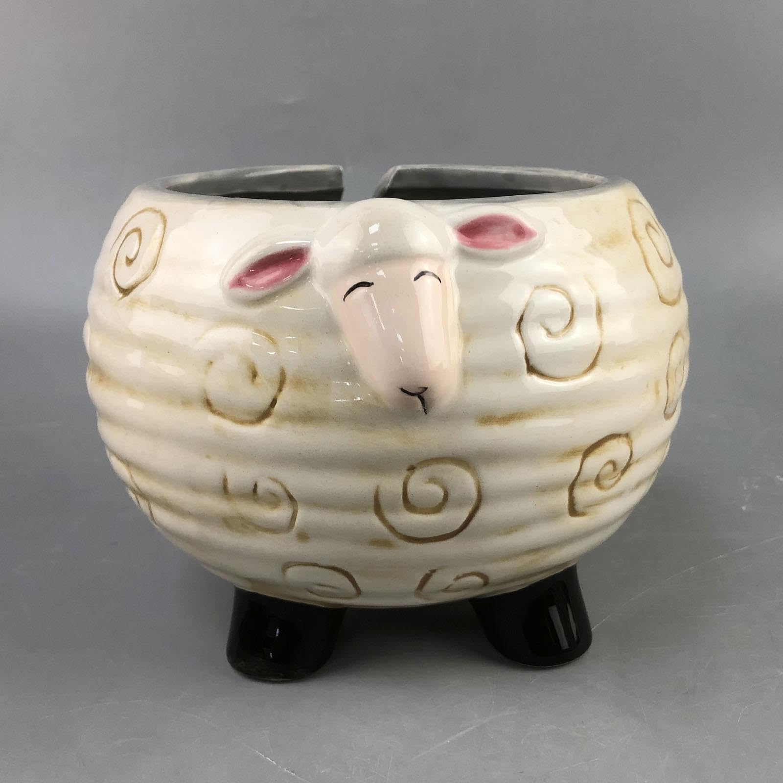 Yarn Bowl Knitting Bowl Home Storage Yarn Holder Yarn Wool Knitting, with Drills Holes Accessory Crochet Storage Bowl