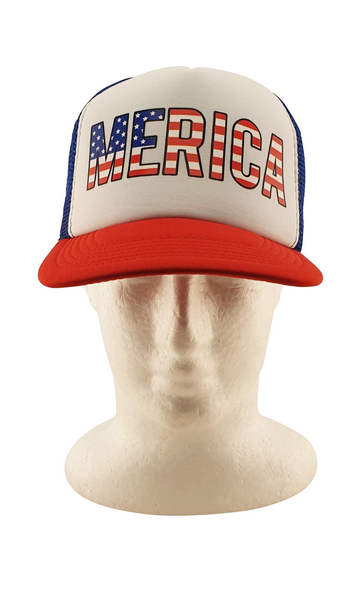 HandinHandCreations USA Blonde Mullet Hat Wig Merica Redneck Exotic Wig