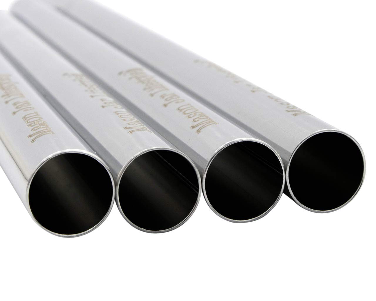 Long Stainless Steel Extra Wide Thick Boba Straws for Quart Mason Jars, Large Cups, Tall Glasses (4 Pack + Cleaning Brush)