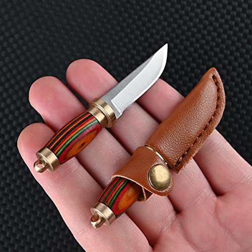 NBGDY Mini Knife Keychain, Small Pocket Knife,EDC Package OpenerĀ Box Cutter Knife set. 2-piece set (KPQ-1030)