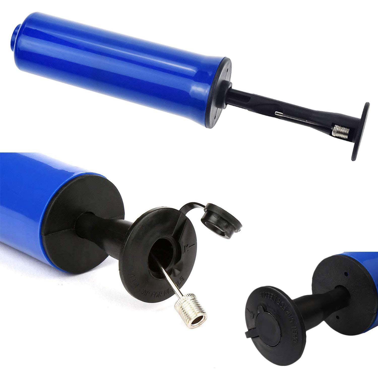 Katesid Portable Air Pump Inflation Kits Nozzle Needle Adapter for Balloons Car Bikes Tire Sports Ball