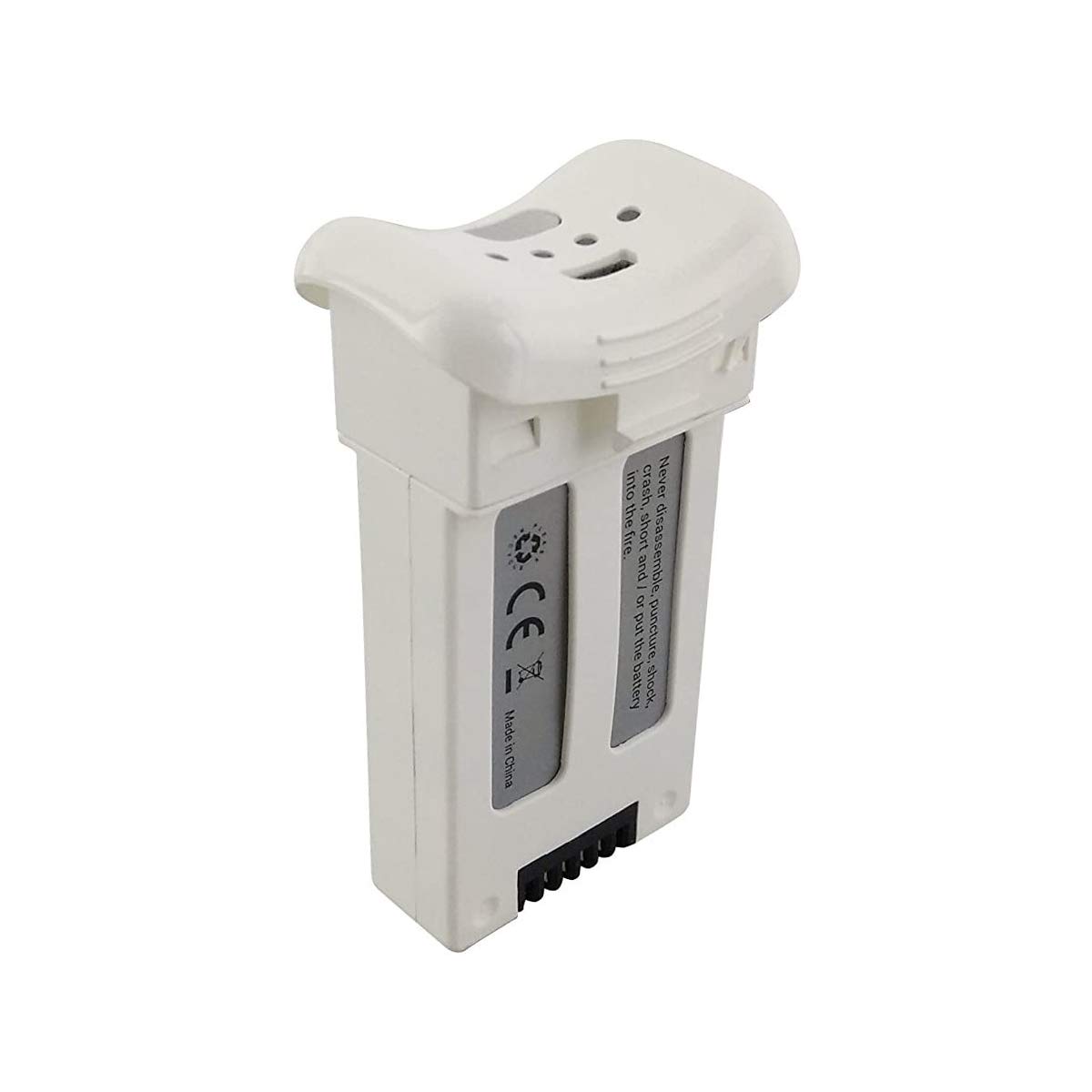 MOONZON 2PCS 3.7V 1000mAh Lithium Battery for SJRC S20W T25 Four-axis Drone Spare Parts Remote Control Drone(White)