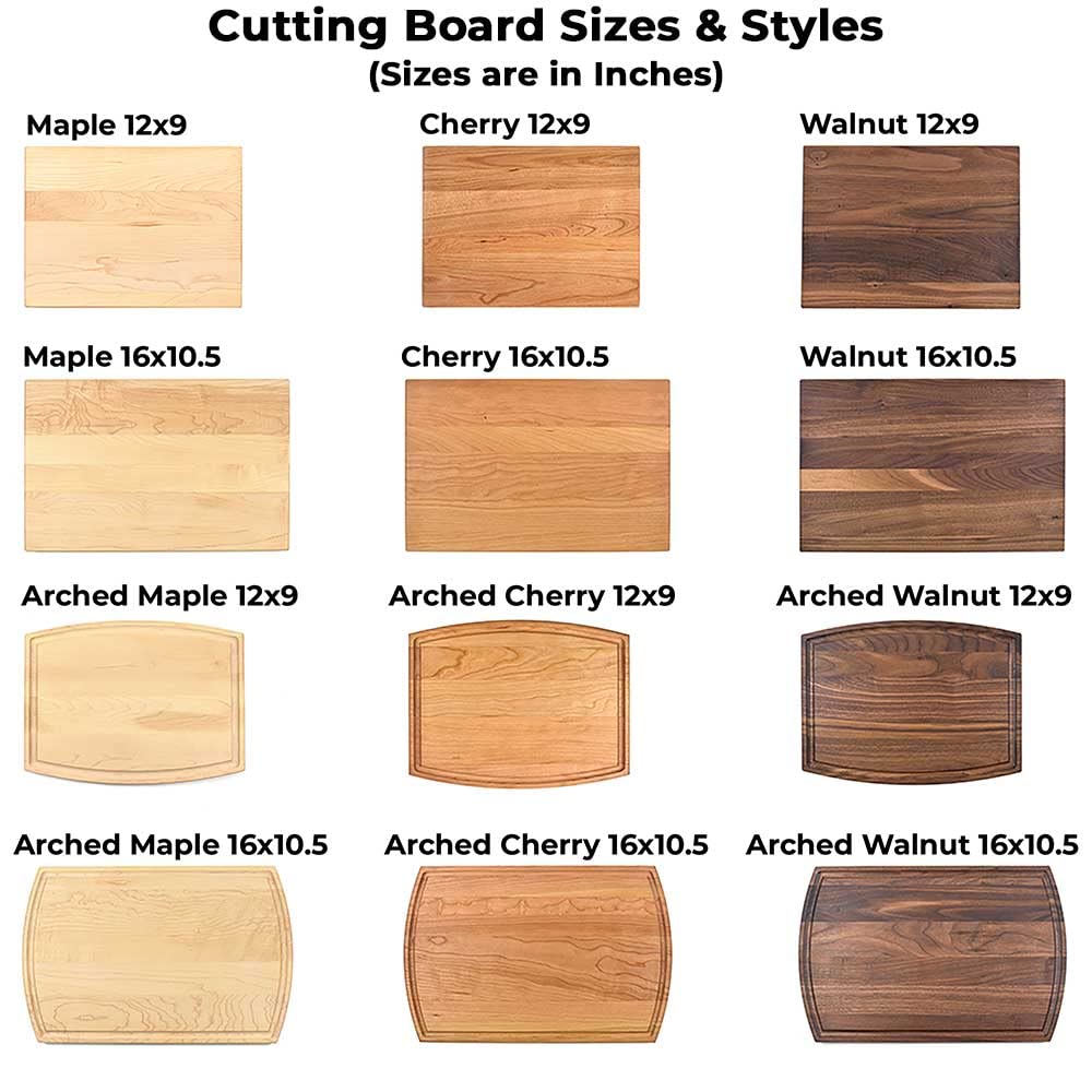 Original Handwritten Recipe Cutting Board - Best Unique Gift for Her - Multiple Sizes & Styles - Maple, Cherry or Walnut Wood - Best Gift Idea for Mom, Daughter, Grandma, Sister, Aunt