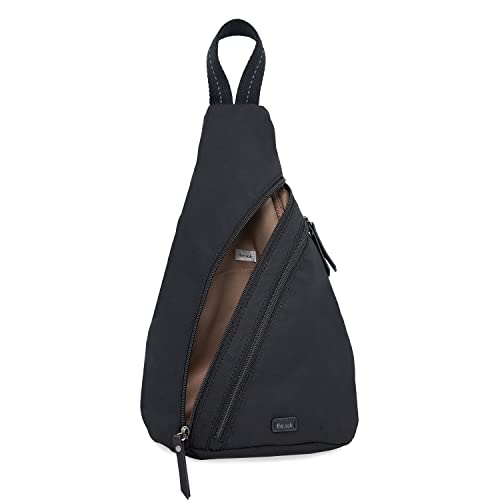 The Sak Esperato Medium Sling Backpack in Recycled Nylon, Black