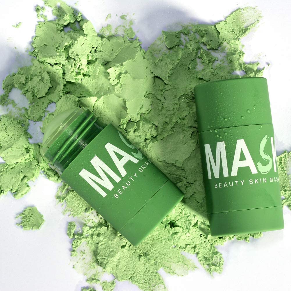 Oneews Green Tea Mask Stick, Green Tea Deep Cleanse Mask Atheniz Blackhead Remover, Natural Green Tea Deep Cleanse Mask Stick For All Kind Skin Type (1Pack)