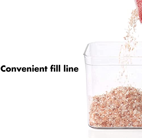 OXO Good Grips POP Container - Airtight Food Storage - 2.7 Qt Rectangle (Set of 4) for Rice and More