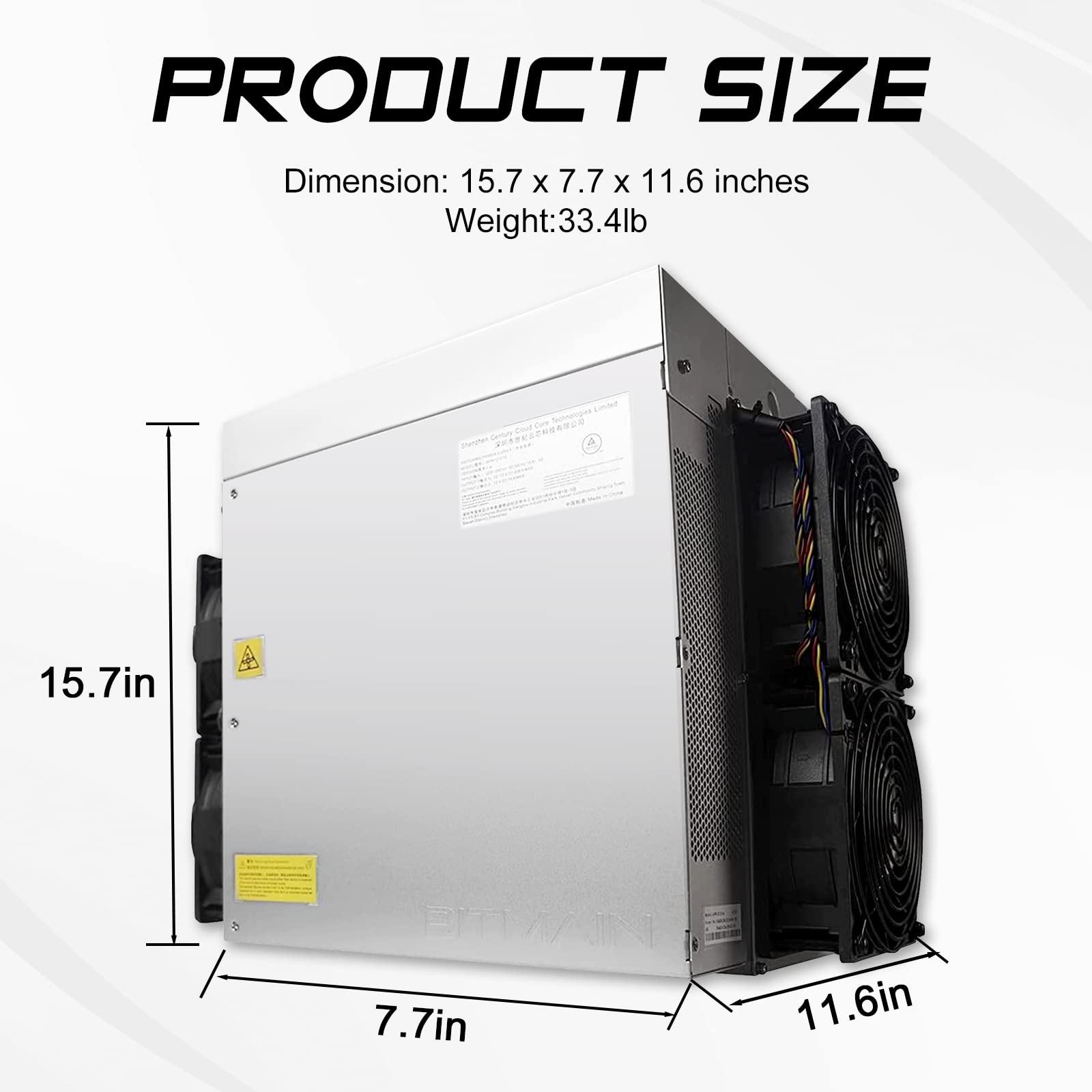 QUEP New Antminer S19J pro 100TH/S Bitcoin Miner BTC Miner Include Mining Power Supply PSU, Professional Antminer Bitcoin Miner Retail