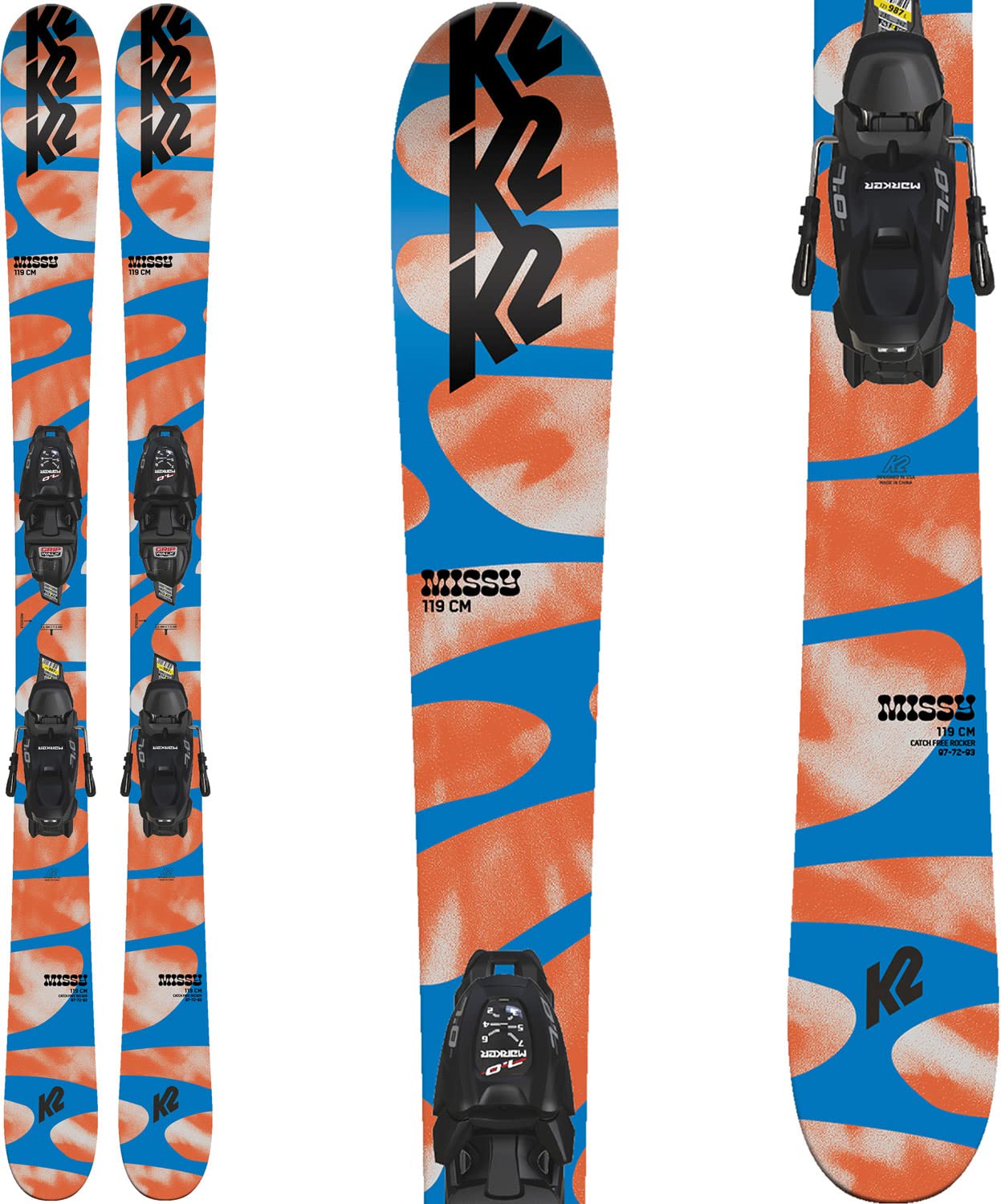 K2 Missy Girls Skis 139 W/FDT Jr. 7.0 Bindings
