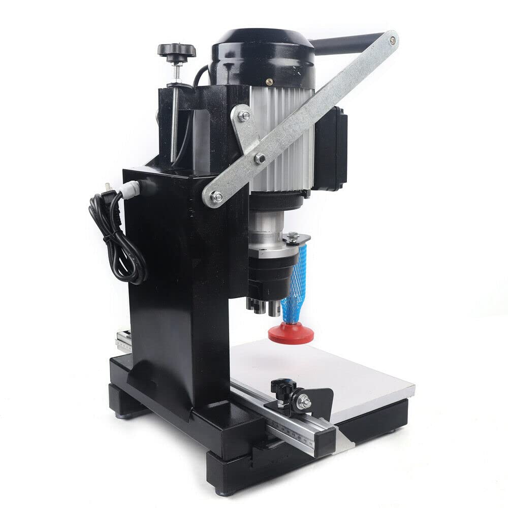 Portable Wood Drill Hinge Hole Machine, 110V 750W 2880R/min Pneumatic Woodworking Hole Drilling Puncher Equipment