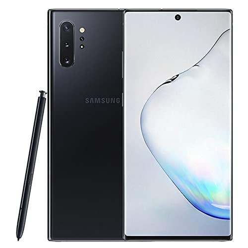 Samsung Galaxy Note 10 (256GB, 8GB) 6.3" AMOLED, IP68 Water Resistant, Snapdragon 855, 4G LTE Fully Unlocked (T-Mobile, Verizon, Global) N970U (w/Wireless Charging Pad, Aura Black) (Renewed)