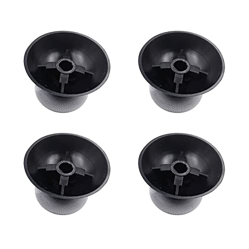 New for XboxOne Extra Analog Thumbsticks Black & Silver Grey Pack 4 Replacement, Compatible with for Xbox One & S Slim Wireless Controllers, DIY NonSlip JoyStick Caps Thumb Joy Stick Cover
