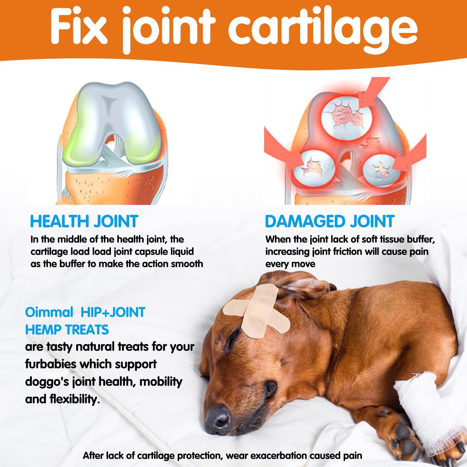 YEUGSCKA Joint Support Supplements Chew for Dogs 120 Count, Hip & Joint Care Tablets with Glucosamine, Chondroitin, Green Lipped Mussel and Vitamins for Dog Joint Care