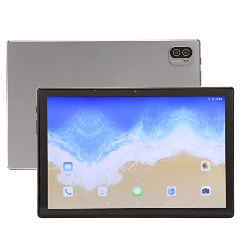 Naroote Portable Tablet, 100-240V 10 Inch Tablet Octacore CPU Processor 6G RAM 128G ROM Gray Travel (US Plug)
