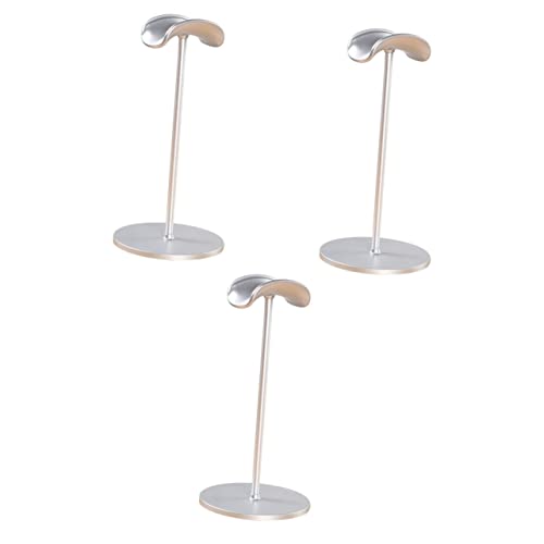 Milisten 3pcs Headphone Stand Headphone Accessories Headset Stand Headphone Mount Desktop Stand Headphone Holder Desktop Accessories Headphones Stand Computer Hardware Aluminum Alloy