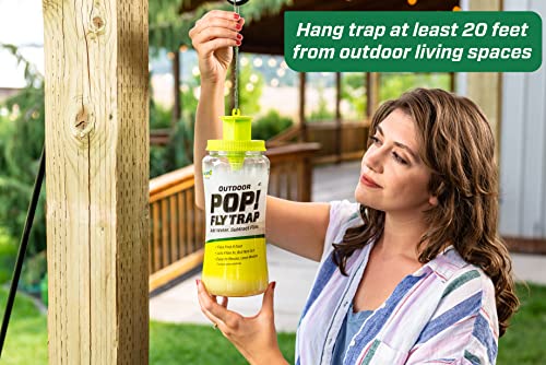 RESCUE! POP! Fly Trap – Large Reusable Fly Trap for Outdoor Use