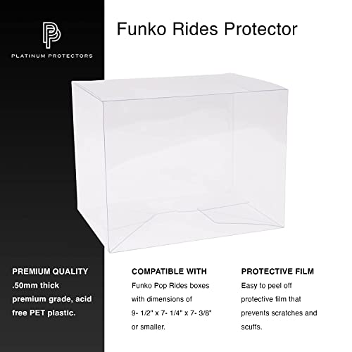 Platinum Protectors Plastic Display Case Compatible with Funko Pop Rides .50mm Thick (2 Pack)