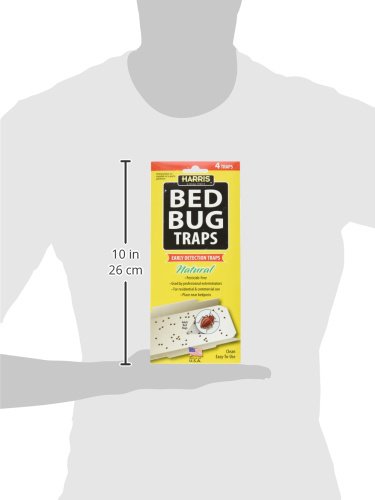 P F HARRIS Irresistible Lure Bed Bug Traps, 4 traps